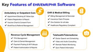 EHR/EMR Software Development Services| EMed HealthTech | PPTX
