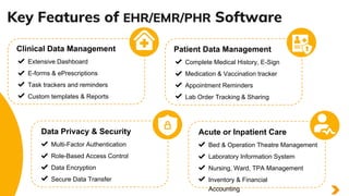 EHR/EMR Software Development Services| EMed HealthTech | PPTX