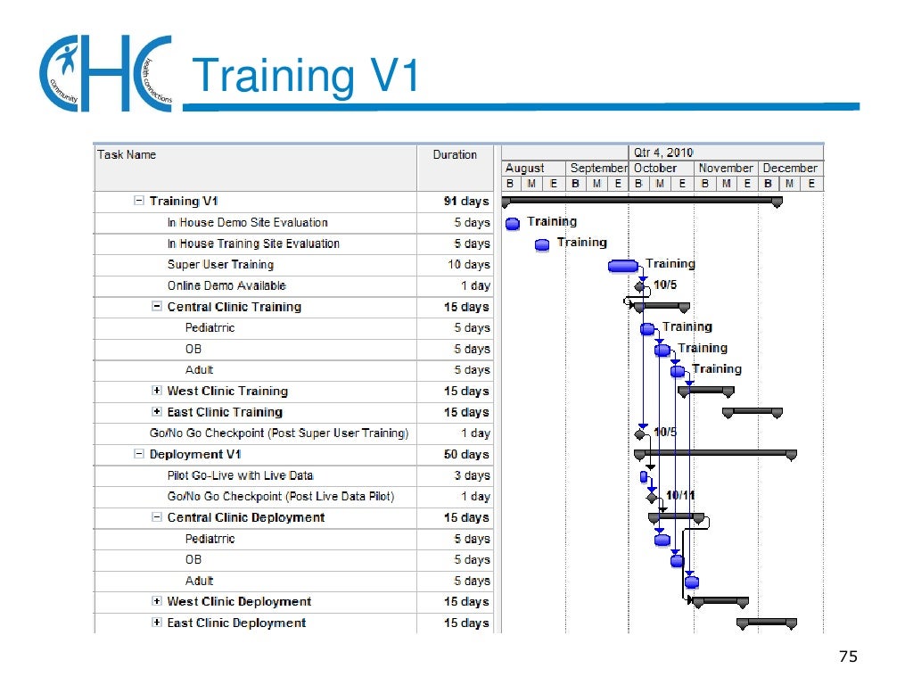 Ehr Implementation Timeline Project Plan