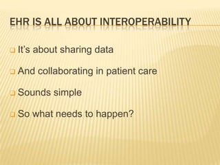 EHR Interoperatbility | PPT