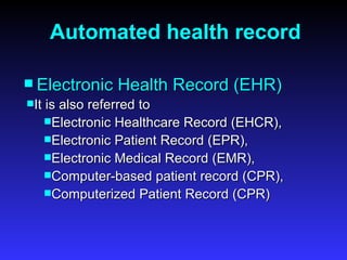 Ehr overview nip | PPT