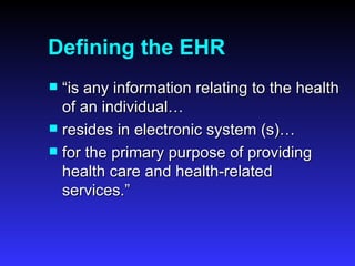 Ehr overview nip | PPT