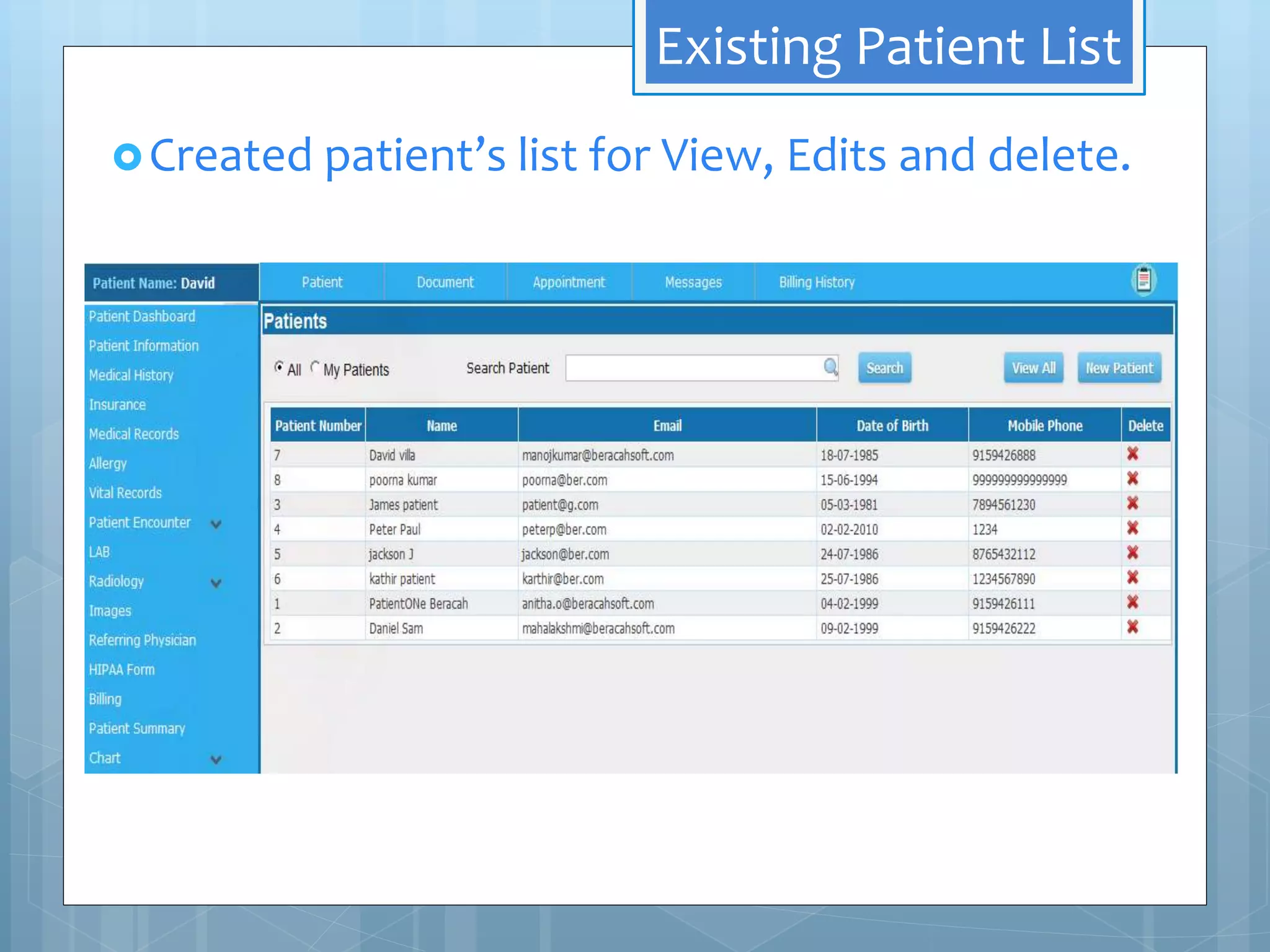 EHR Prototype Presentation | PPSX