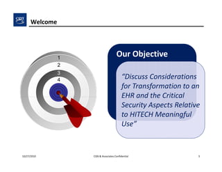 EHR: Moving Forward Toward Implementation & Meeting Meaningful Use | PDF