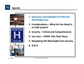 EHR: Moving Forward Toward Implementation & Meeting Meaningful Use | PDF