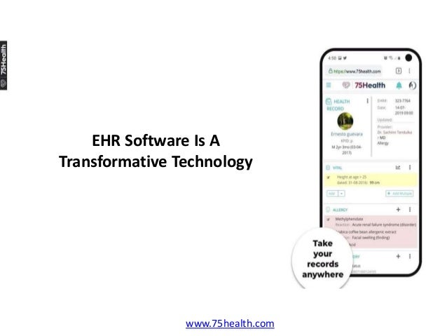 Ehr software is a transformative technology | PPT Ehr software is a transformative technology | PPT