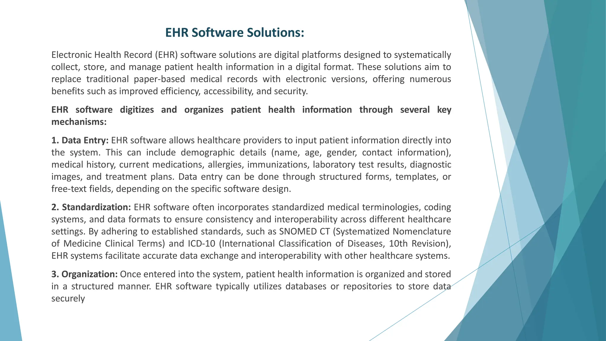 EHR Software Solutions: Revolutionizing Healthcare Data Management | PPT