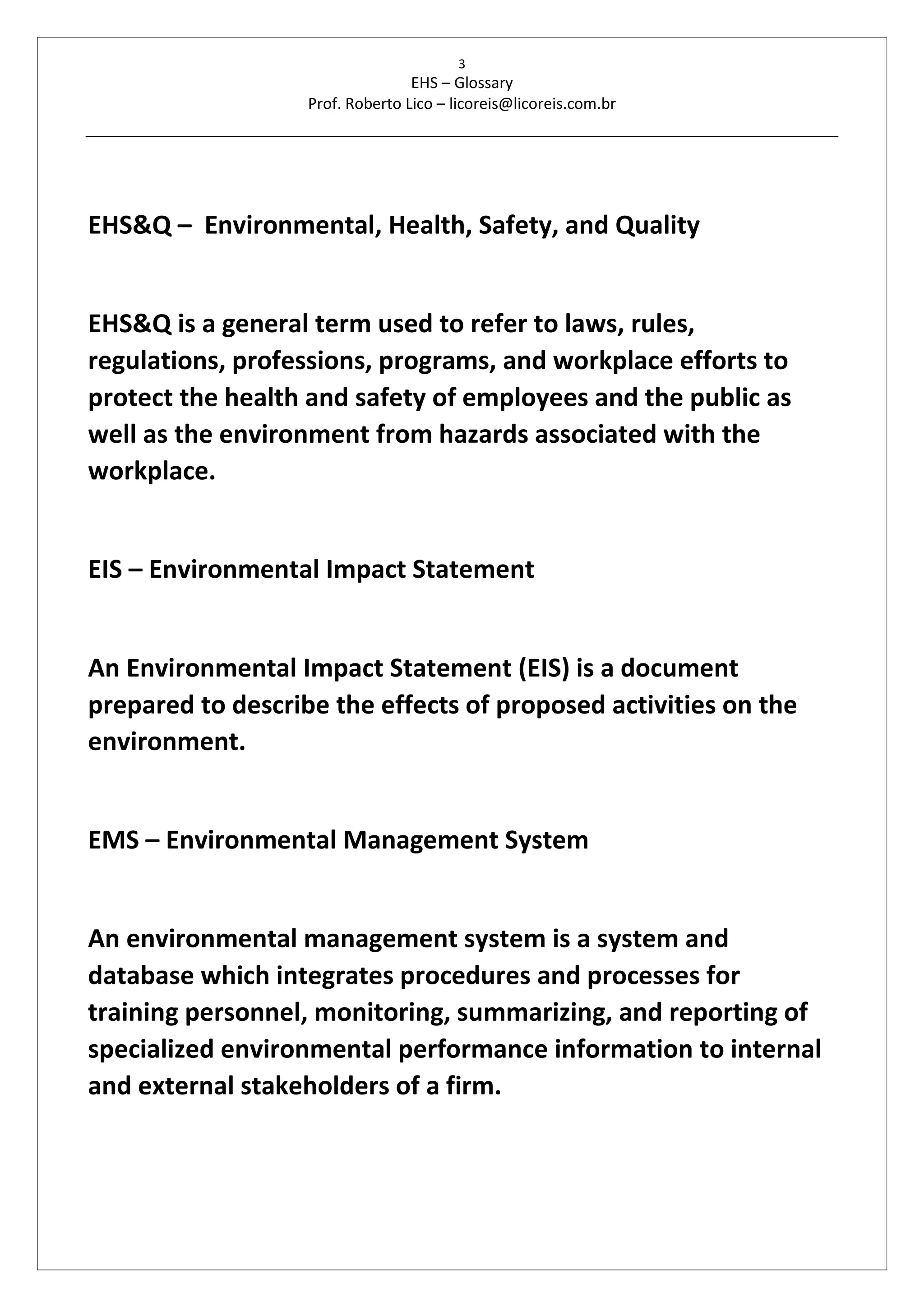 Glossary of ESG - Technical Terms | PDF | Business | Business and Finance