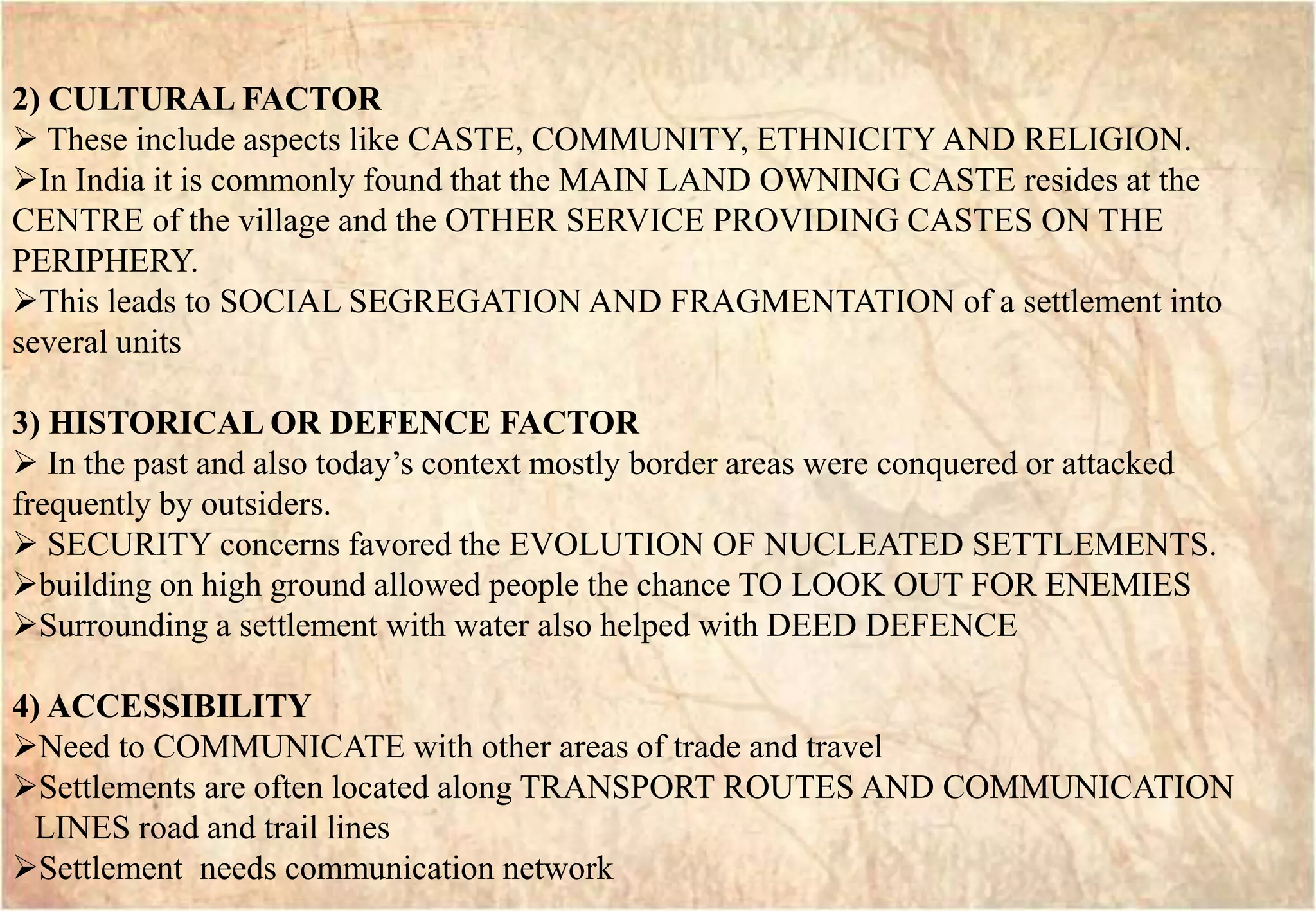 HUMAN SETTLEMENTS | PPTX