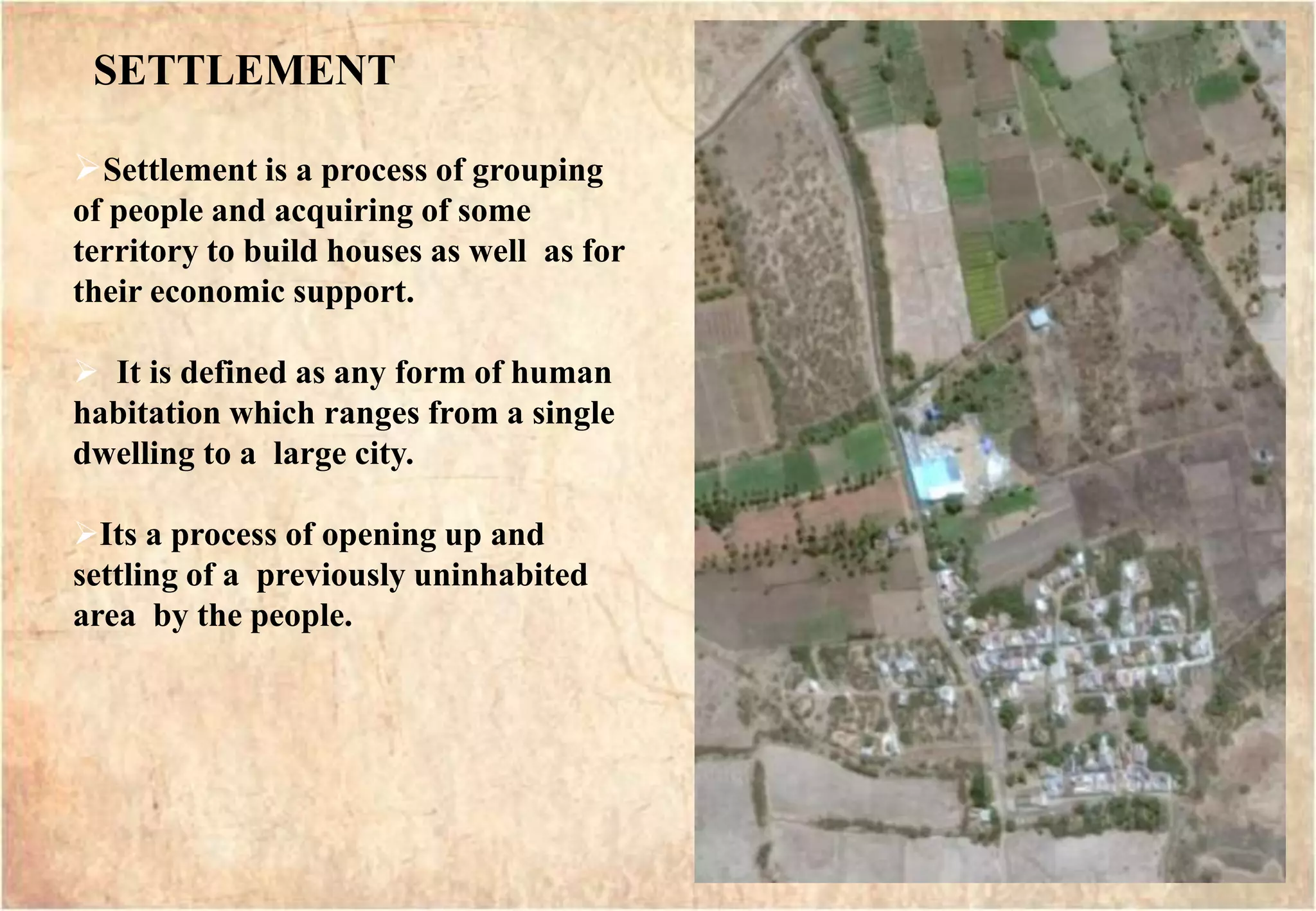 HUMAN SETTLEMENTS | PPTX