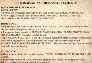 HUMAN SETTLEMENTS | PPTX