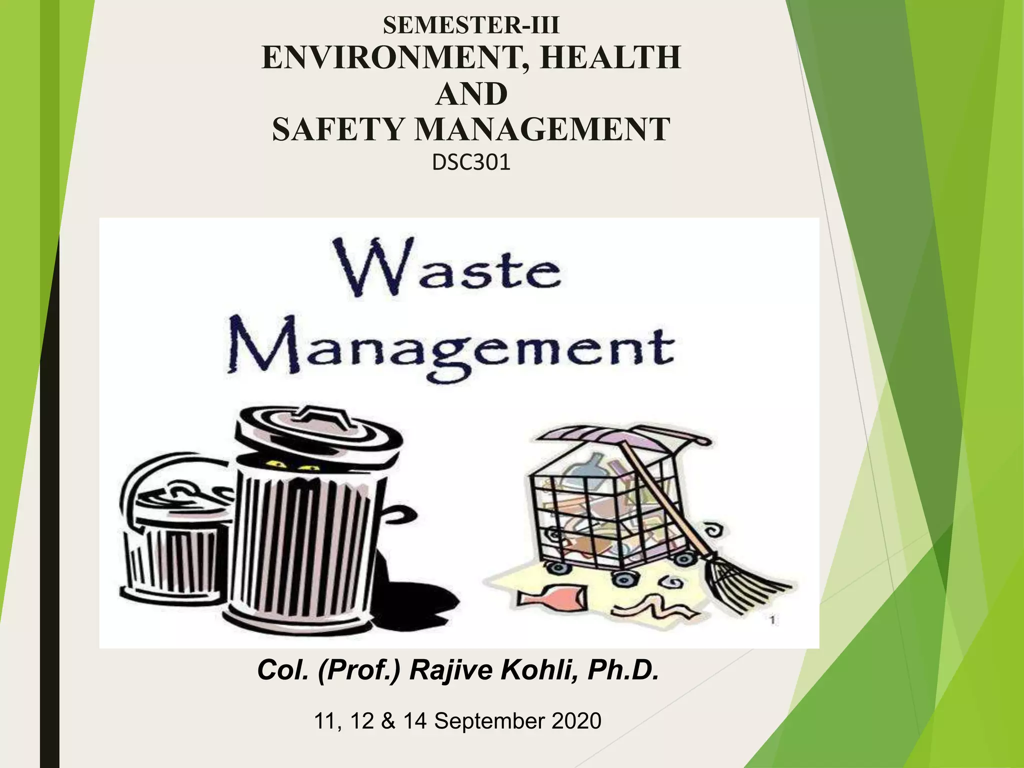 Ehs2. waste management | PPTX