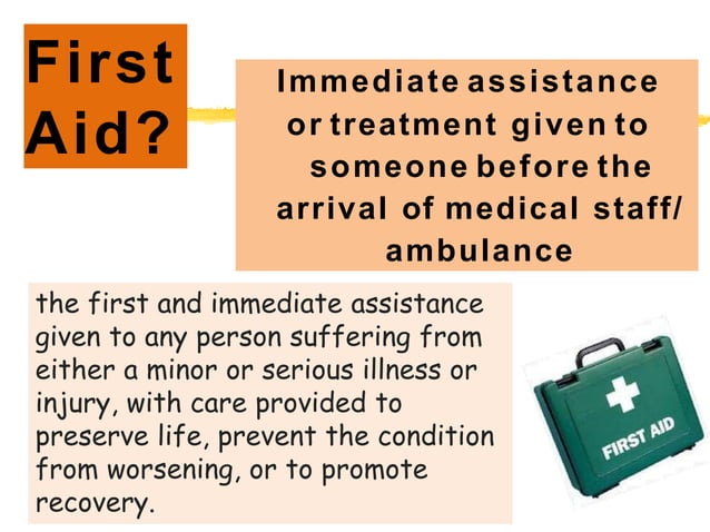 Ehs3. aim, principles and rules of first aid | PPTX