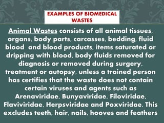 Ehs 519 1st Lecture: Biomedical and Special Wastes | PPTX