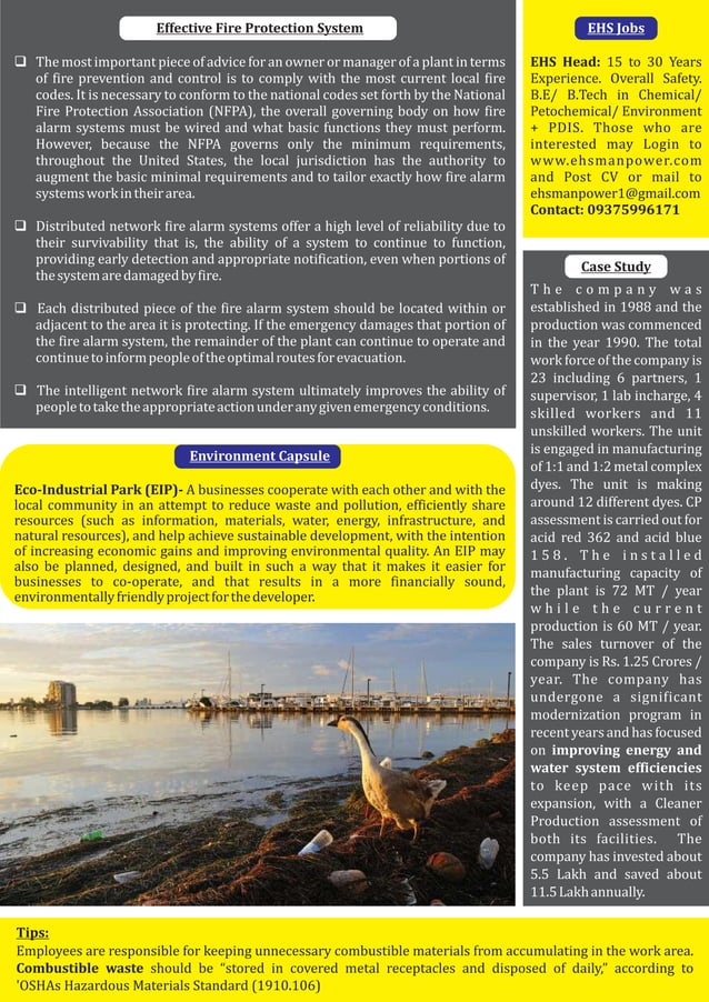 Ehs alert newsletter | PDF | Environmental Services Industry | Industries