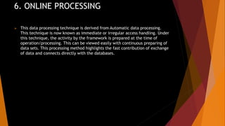 Data Processing and its Types | PPTX