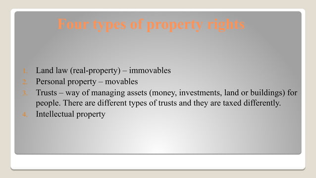 Ehsan kabir Solicitor - Four types of property rights | PPT