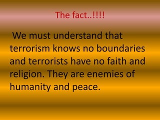 TERRORISM DEFINATION | PPT