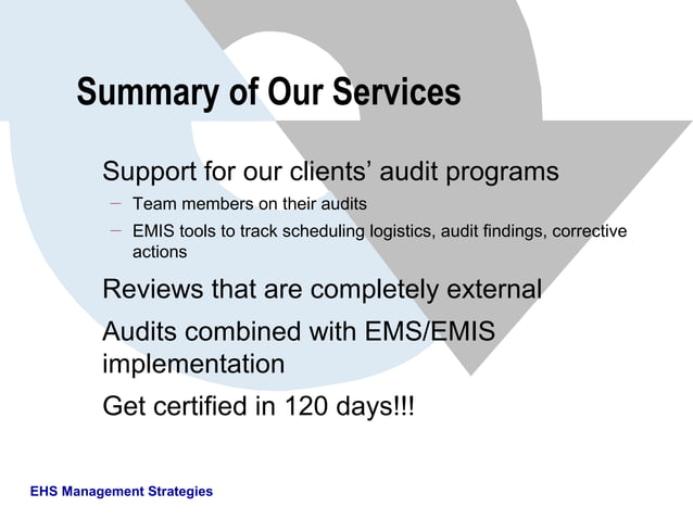 EHS Audit Overview | PPT