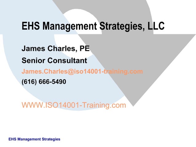 EHS Audit Overview | PPT