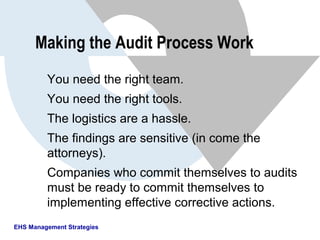 EHS Audit Overview | PPT