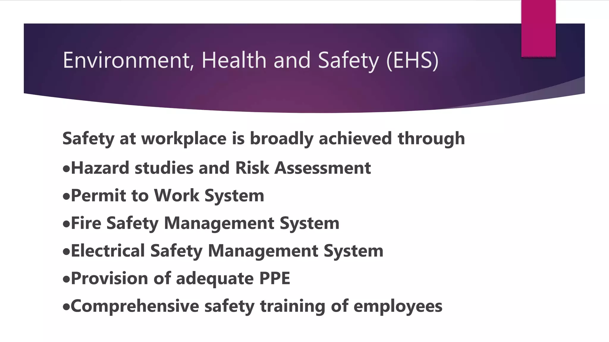 Ehs for pharmaceuticals | PPTX