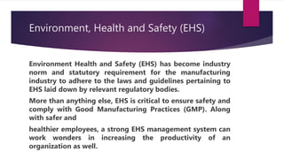 Ehs for pharmaceuticals | PPTX
