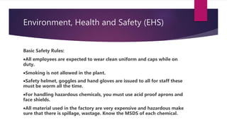 Ehs for pharmaceuticals | PPTX