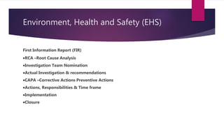Ehs for pharmaceuticals | PPT