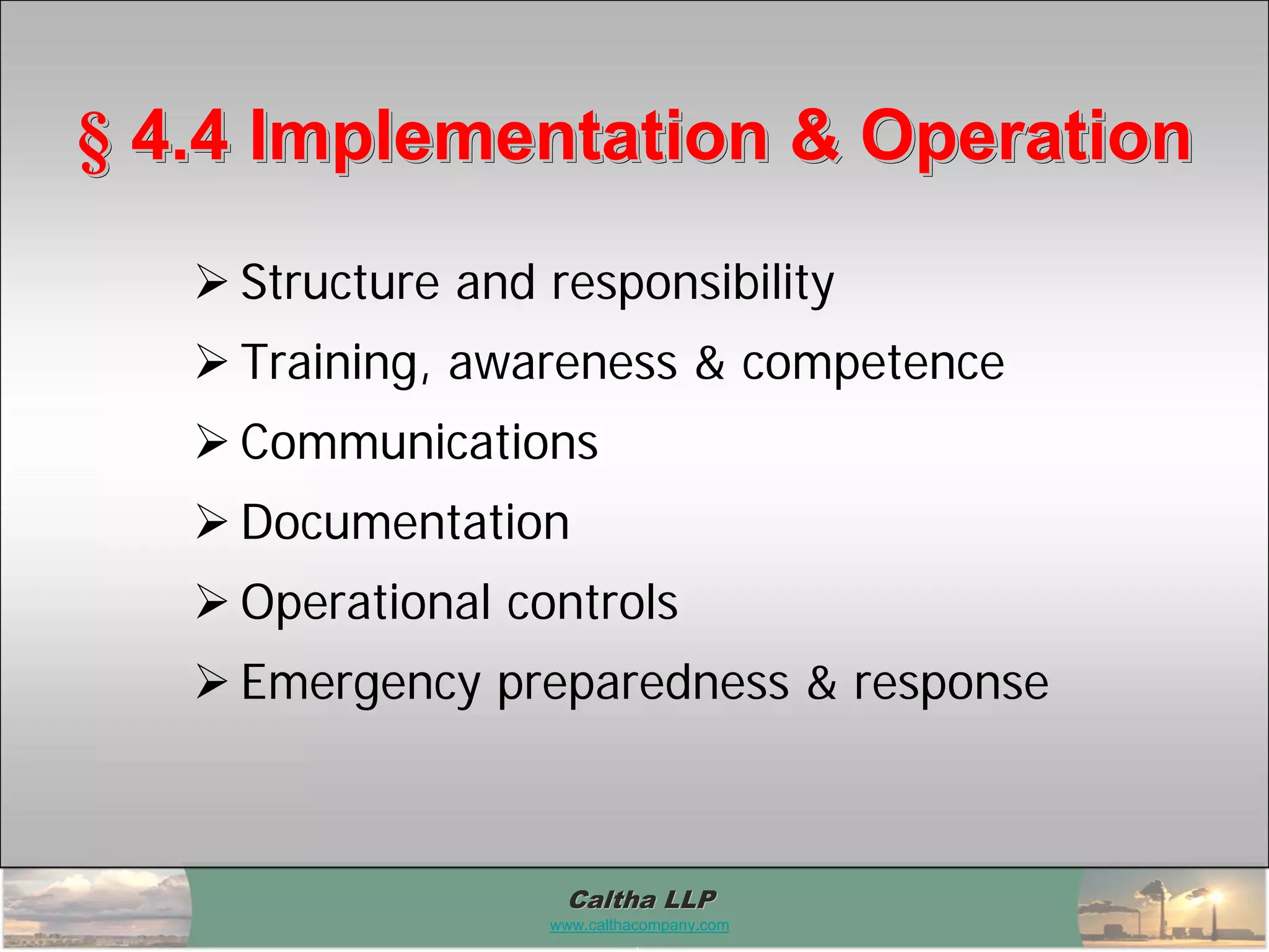 EHS Management Systems Overview For The Hazardous Materials ...