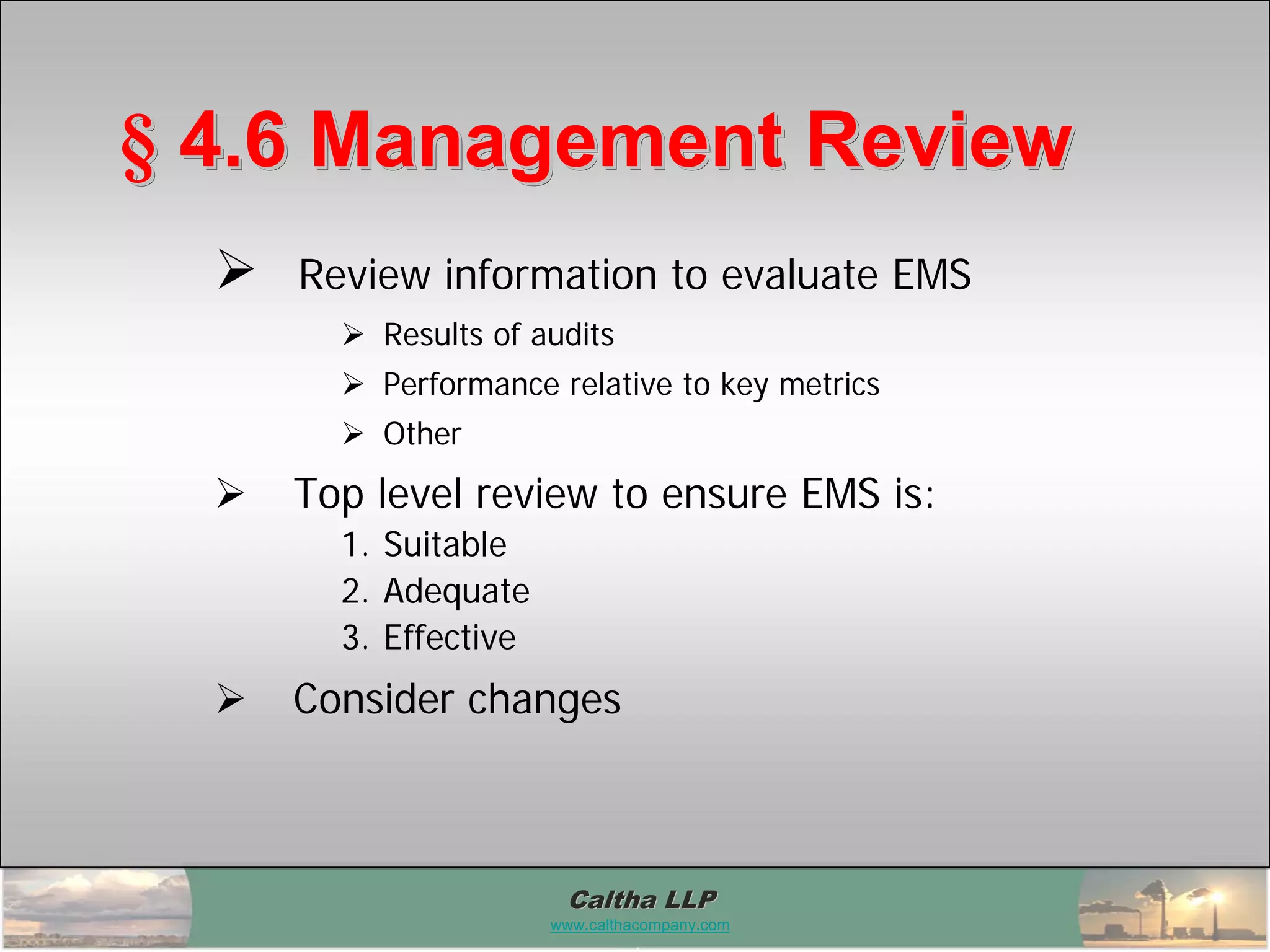 EHS Management Systems Overview For The Hazardous Materials ...