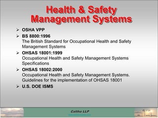 EHS Management Systems Overview For The Hazardous Materials ...