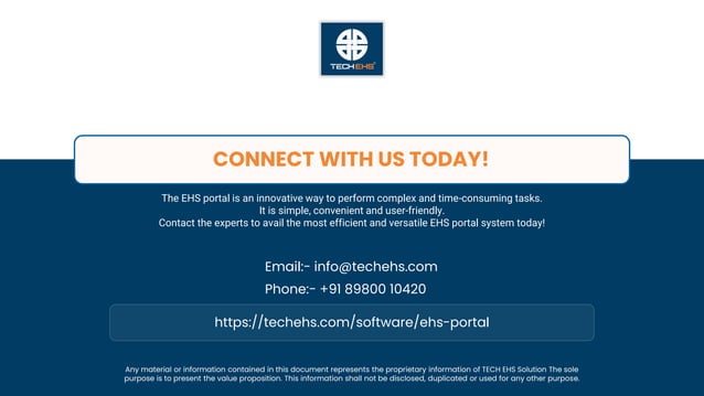 EHS Portal - TECH EHS Safety Software Solution | PPT