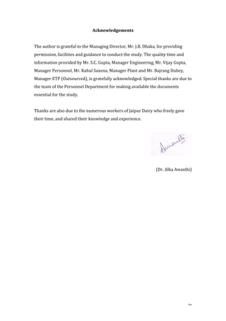 Environment Health and Safety Management in Jaipur Dairy Plant | PDF