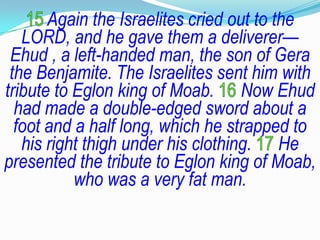 Ehud Agent 002 Judges 3:16 | PPTX
