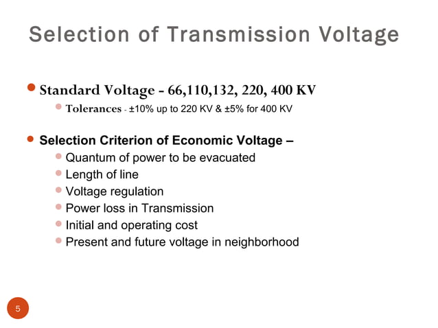Ehv ac transmission line | PPT | Rail Travel | Travel Type