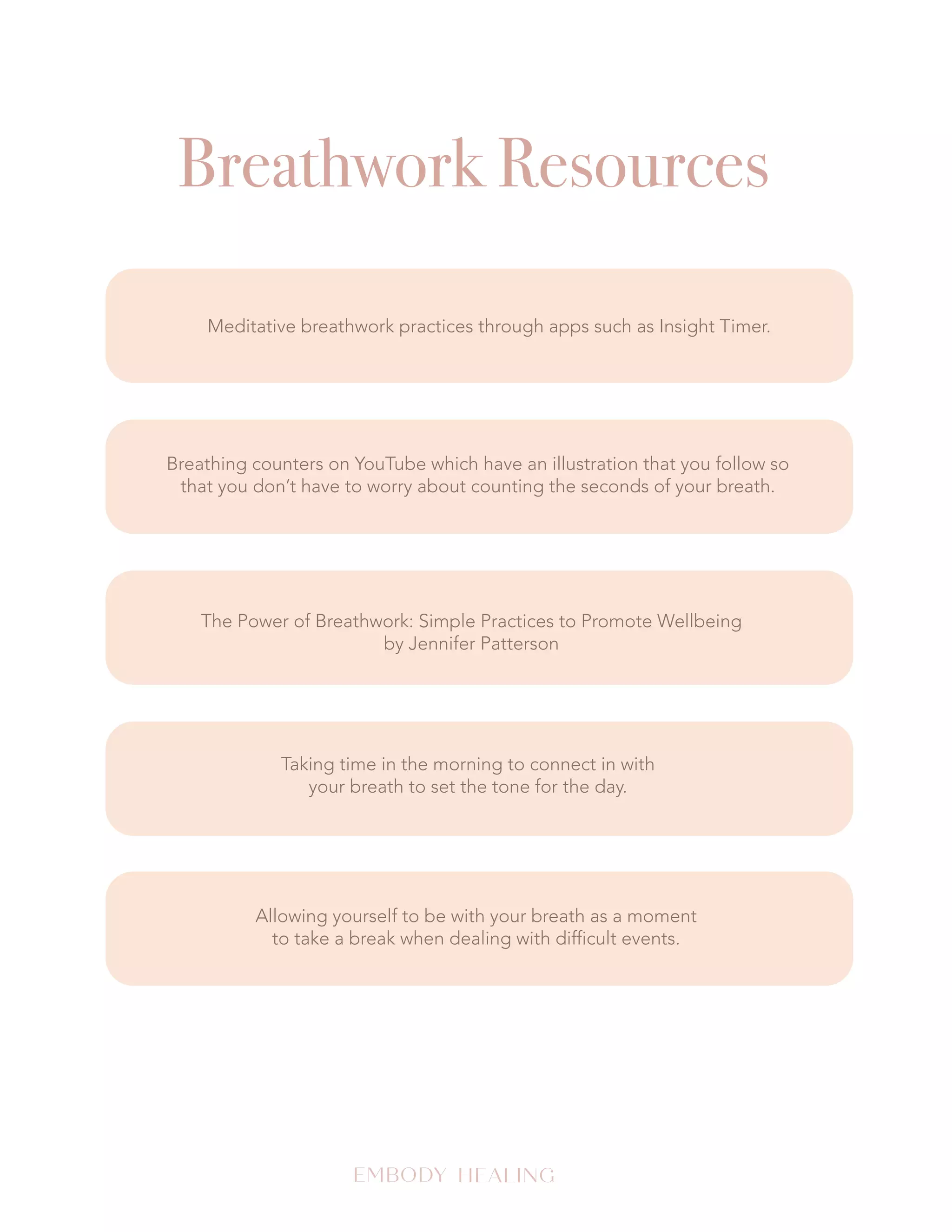 Breathwork Workbook | PDF