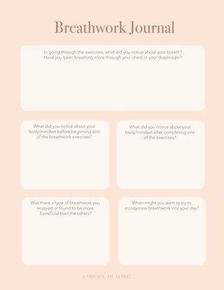 Breathwork Workbook | PDF