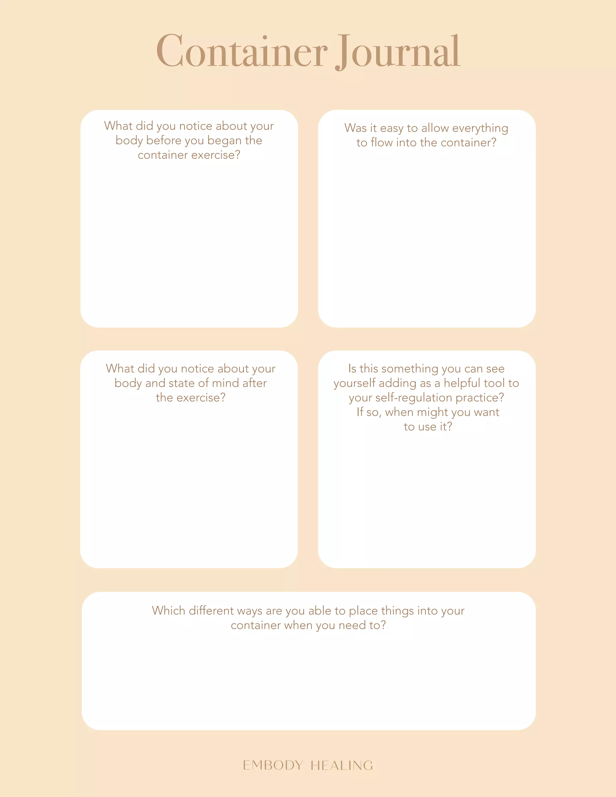 Container Workbook | PDF