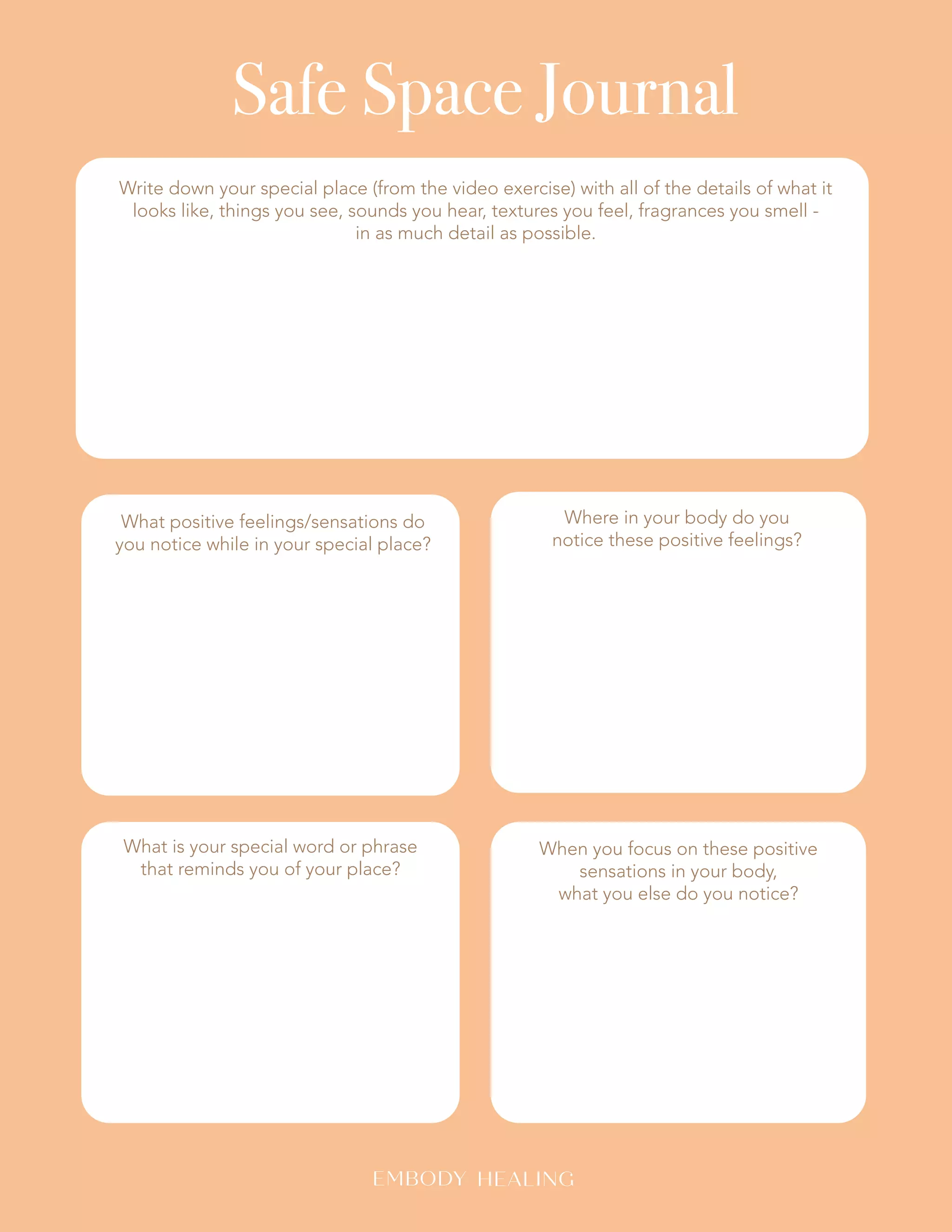 Safe Space Workbook | PDF
