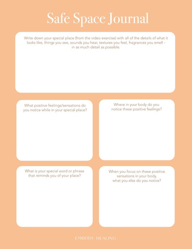 Safe Space Workbook | PDF