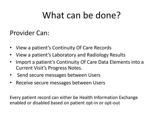 Electronic Health Exchange by Avinash Bodare | PPT