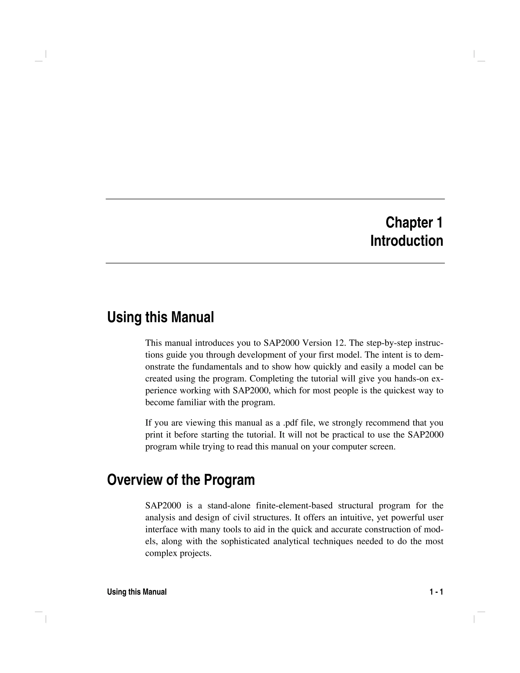 Introductory tutorial for sap2000 | PDF