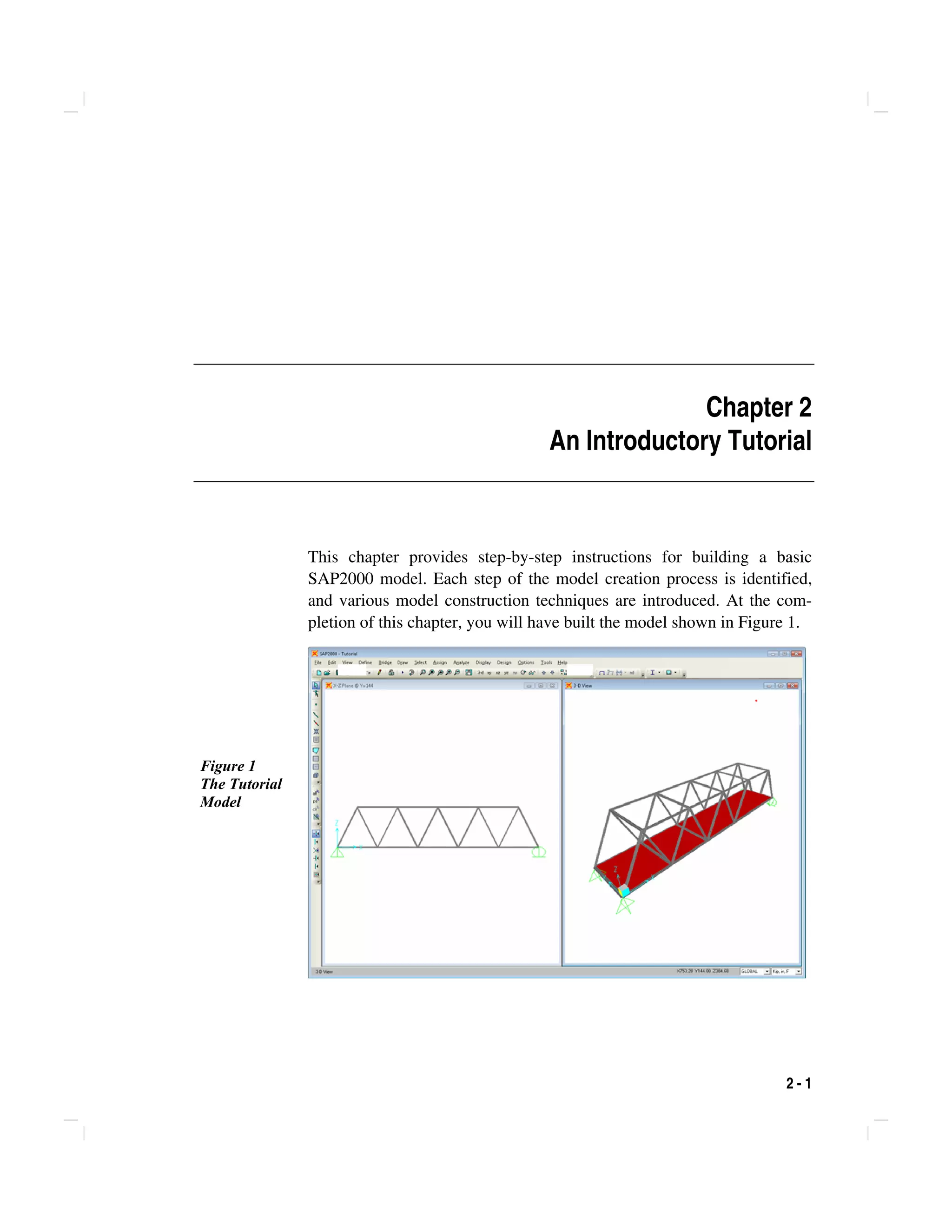 Introductory tutorial for sap2000 | PDF