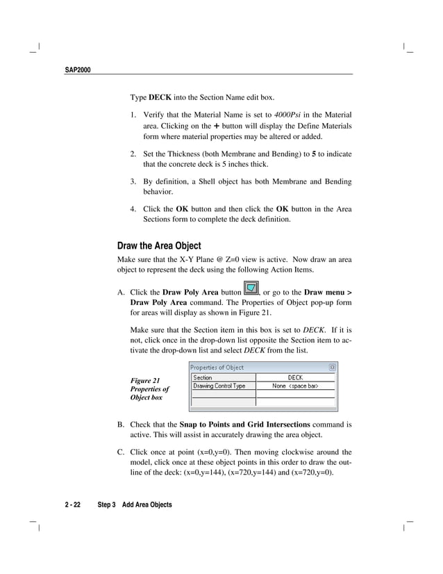 Introductory tutorial for sap2000 | PDF