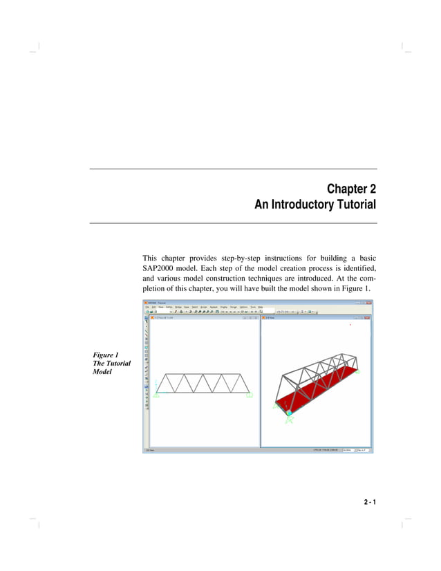 Introductory tutorial for sap2000 | PDF