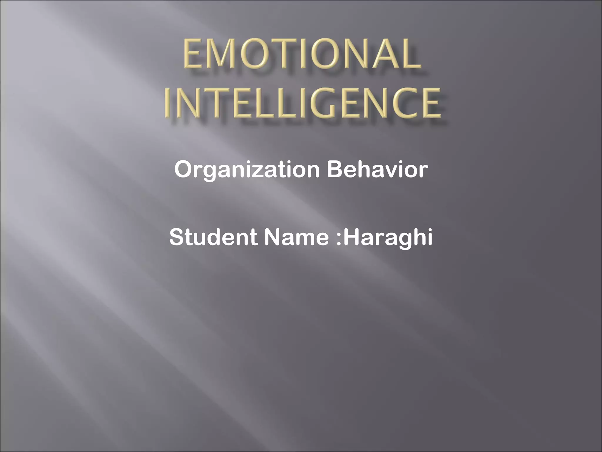 Emotional intelligence | PPT