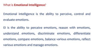 Emotional Intelligence - An Introduction | PPTX