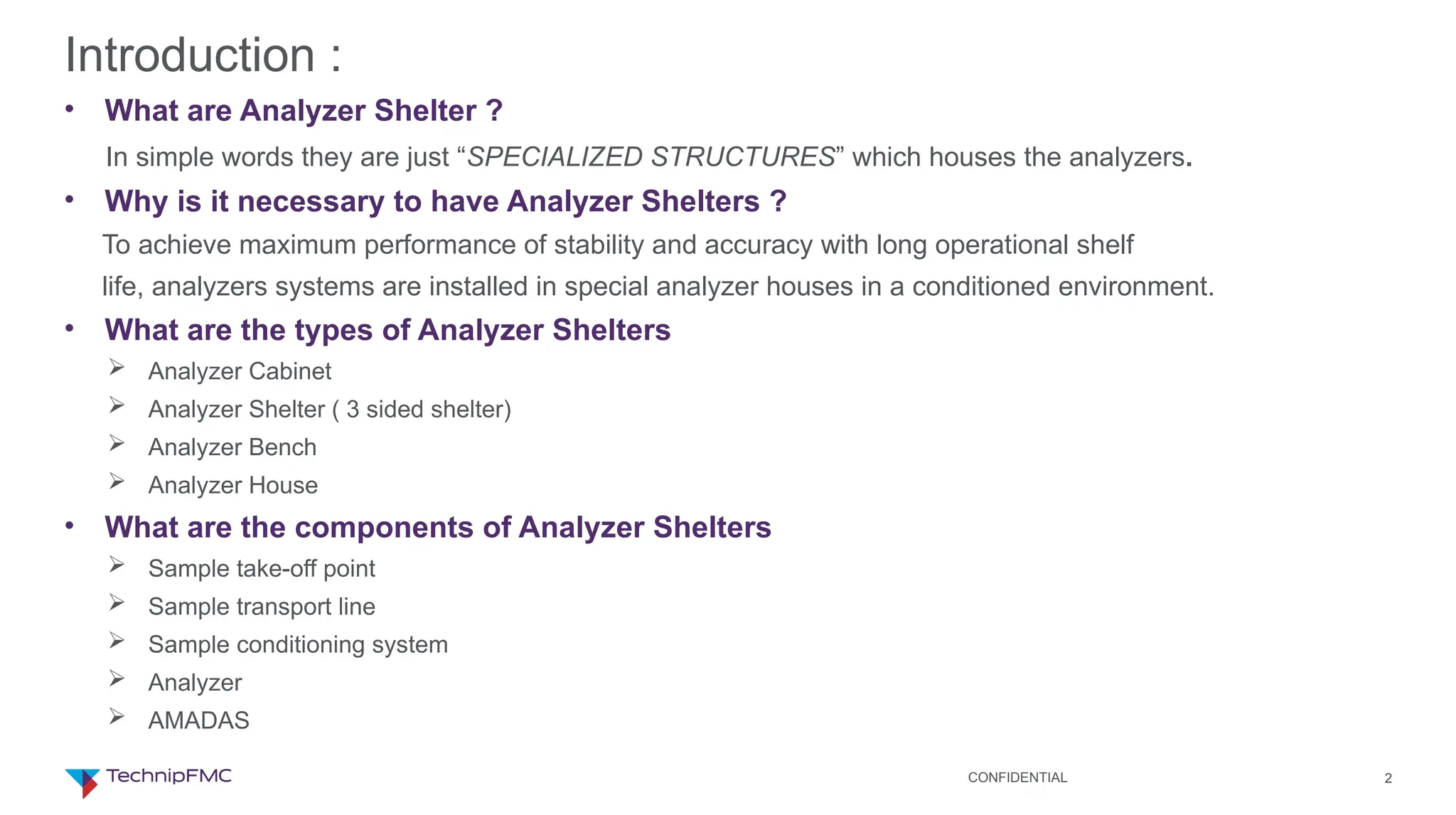 EI-Analyser shelter and type of cabinets | PPTX