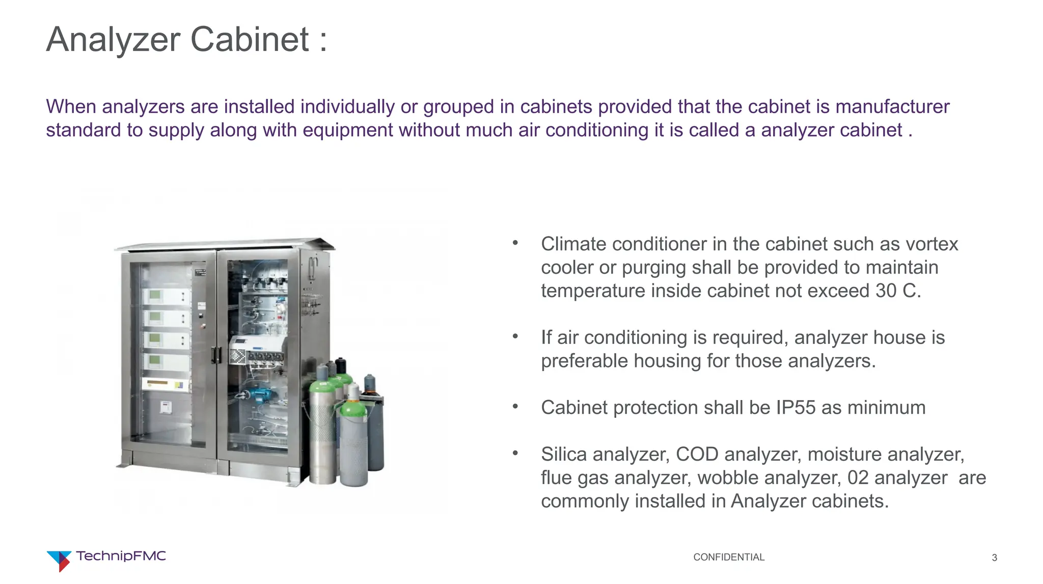 EI-Analyser shelter and type of cabinets | PPTX
